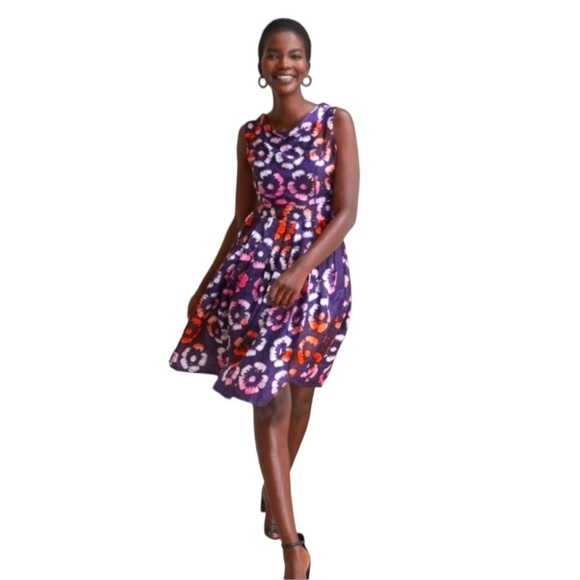 Busayo | Dresses | Busayo Ope Scoop Neck Sleeveless Batik Mini Dress ...